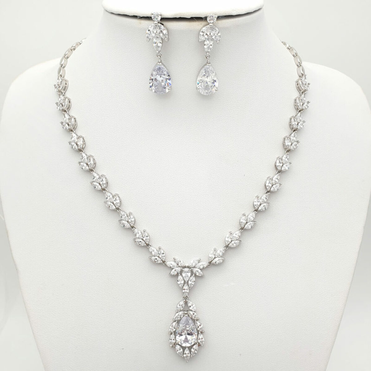 Necklace Set (Silver Or Gold) - 'Casey' | Glam Couture