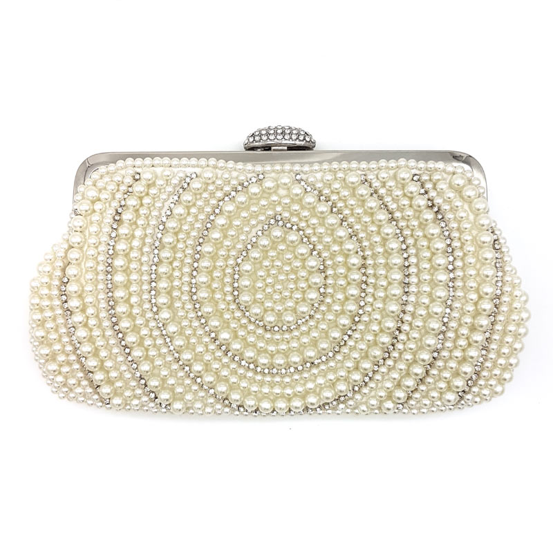 Ivory Pearl Clutch - 'Stacey' | Glam Couture