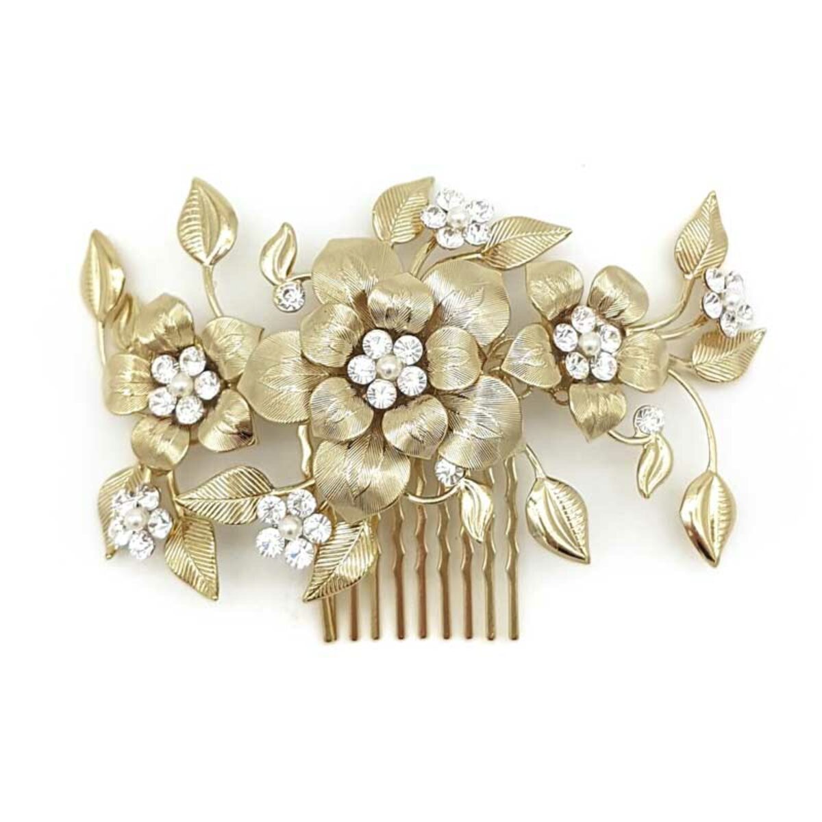 'Angela' Bridal Comb (Silver/Gold/Rose Gold) | Glam Couture