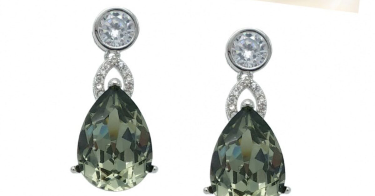 'Marley' Crystal Earrings (Various Colours) | Glam Couture
