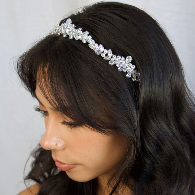Silver Low Crown - 'Reece' | Glam Couture